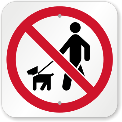 No Dog Pee Sign SmartSign 'No Dogs Allowed' Aluminum Sign - 12x12 Inch ...